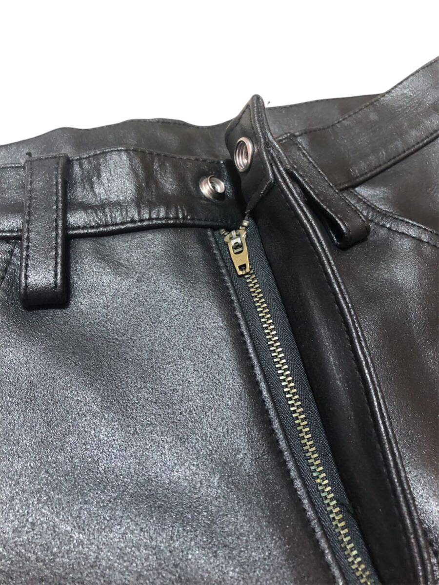 美品 NCB 本革 レザーパンツ Mサイズ 上野商会 革パン 黒 Non 美品 NCB 本革 レザーパンツ Mサイズ 上野商会 革パン 黒 Non