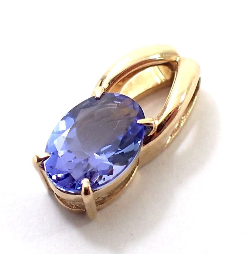 Yahoo!オークション - 【吉村質店】K18タンザナイト0.81ctペンダント1....