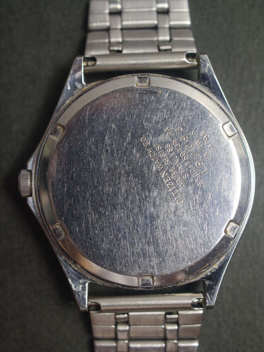 Yahoo!オークション - シチズン CITIZEN クォーツ 3針 デイデイト 5500...