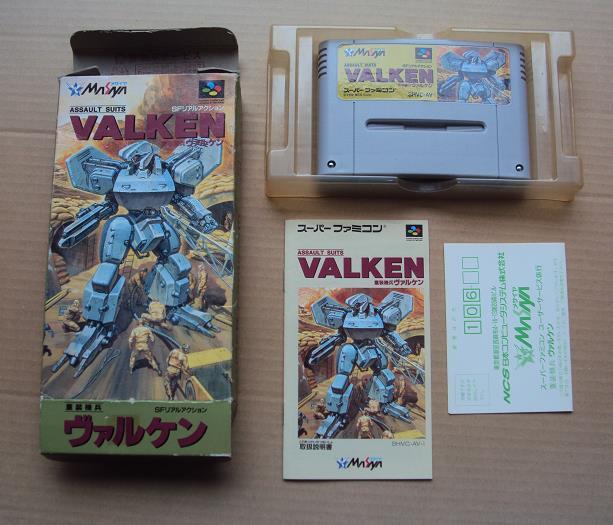 Yahoo!オークション - ・SFC 「 重装機兵 ヴァルケン VALKEN 」 箱・...