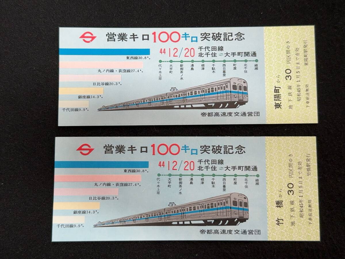 Yahoo!オークション - B539 営業キロ100キロ突破記念 竹橋/東陽町から