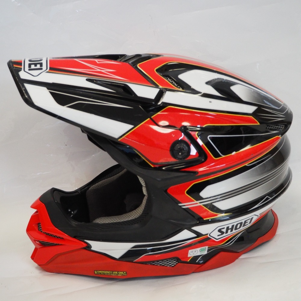 Th972931 ショーエイ ヘルメット VFX-WR Sサイズ 55cm OFF-ROAD HELMET オフロード レッド×ブラック×ホワイト系 SHOEI(Sサイズ)｜売買された ...