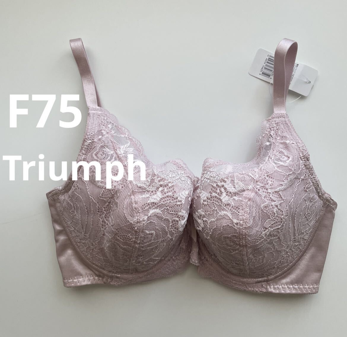 Yahoo!オークション - 新品 トリンプ F75 ピンク フルカップブラ 花柄...