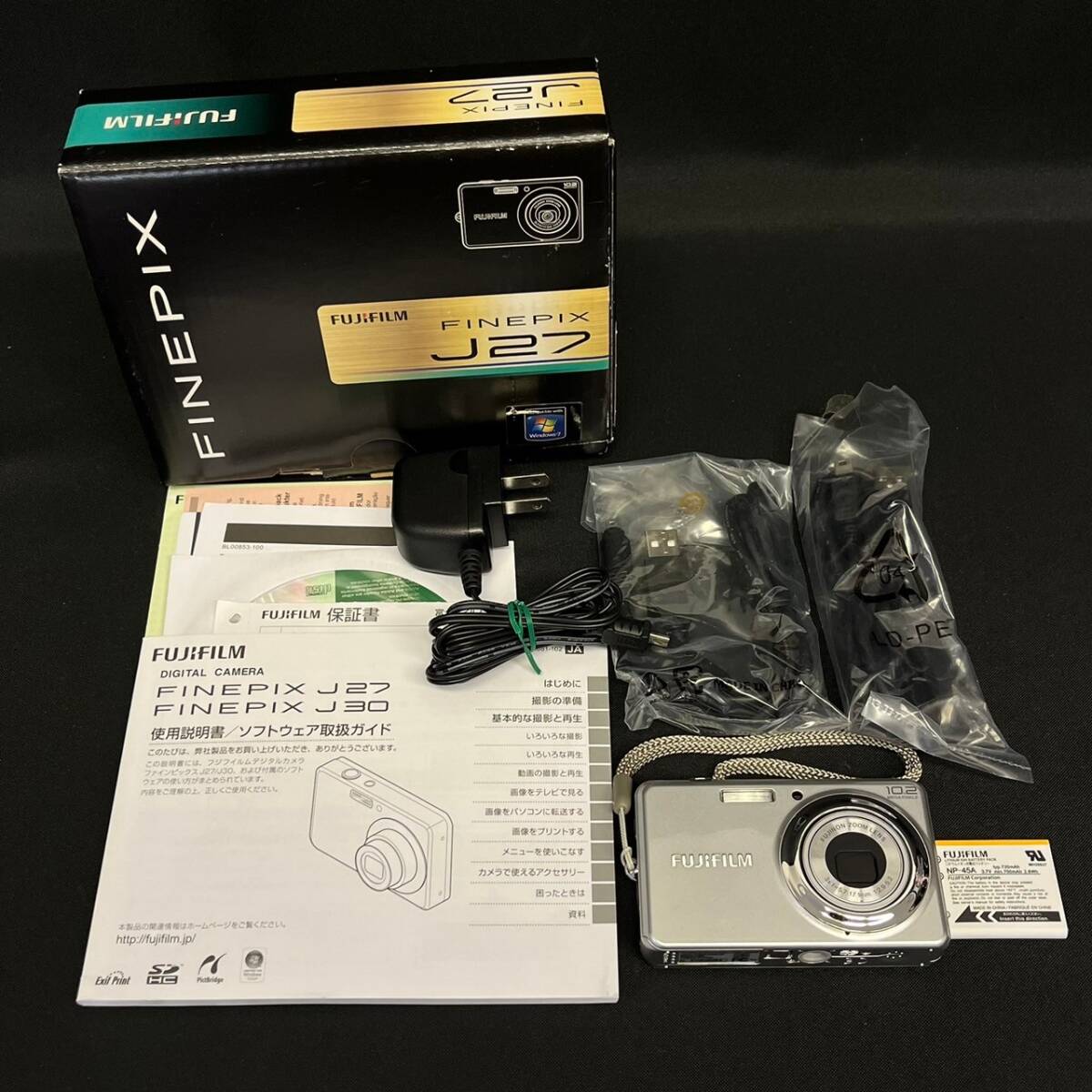 Yahoo!オークション - BId037I 60 ほぼ未使用 箱付き FUJIFILM J27 Fin...