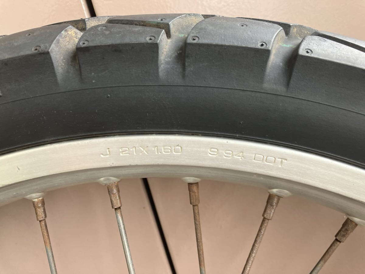 Yahoo!オークション - DT125R ヤマハ フロントホイール リム タイヤセ...