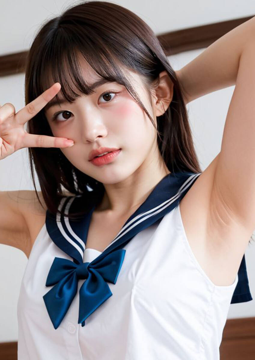 Yahoo!オークション - 【一点物】A4ポスター 美少女 AI グラビア モデ...