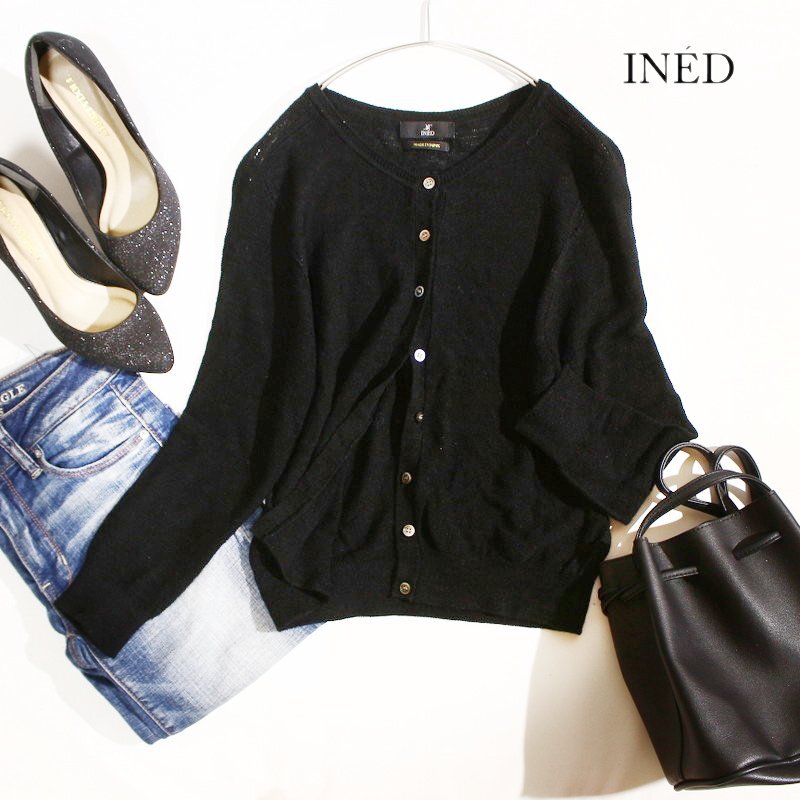 Yahoo!オークション - 美品 イネド INED 株) フランドル リネン混合 軽...