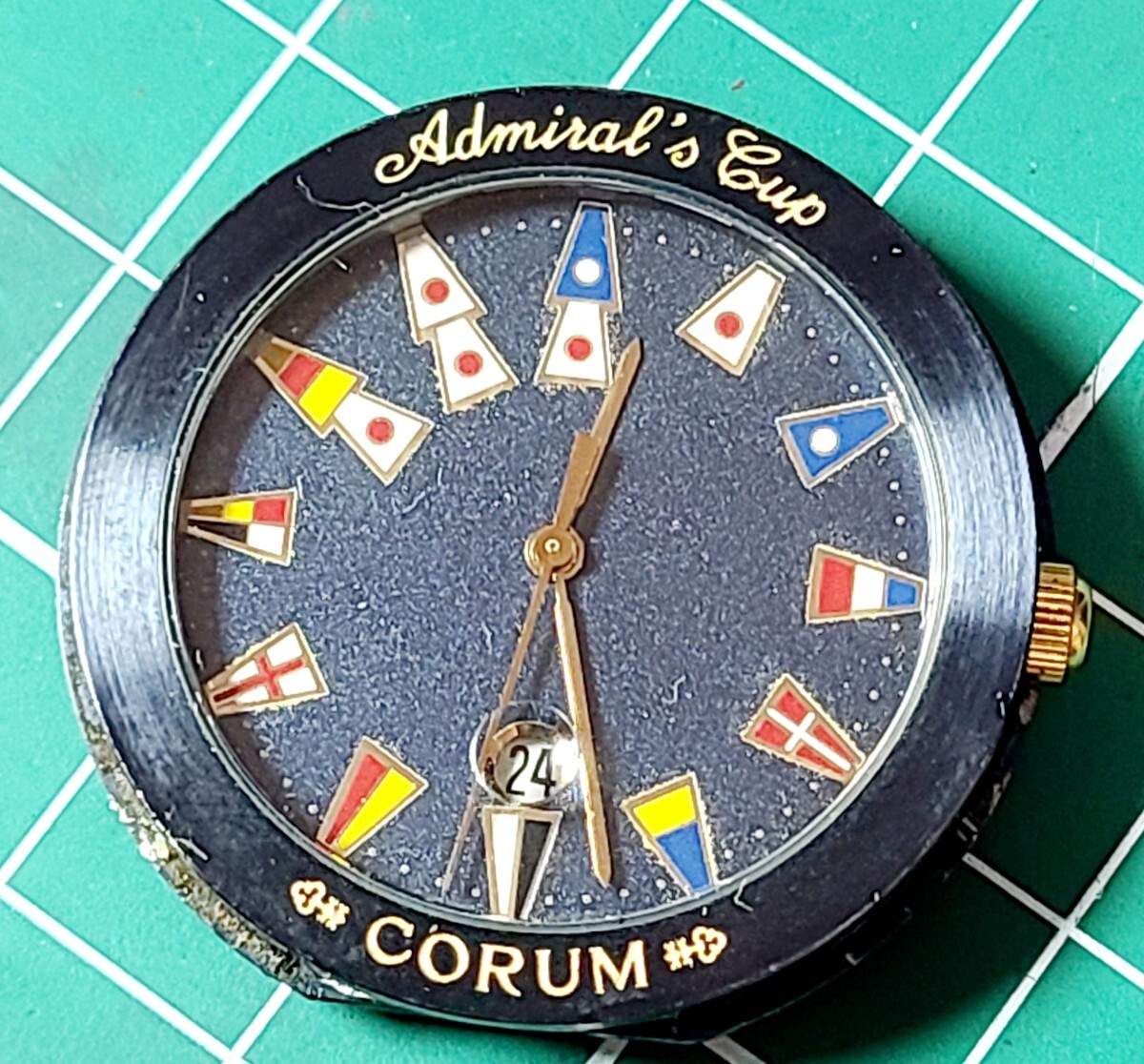 CORUM コルム アドミラルズカップ ガンブルー V52B メンズ 稼働 トップのみ ベゼル無し(コルム)｜売買されたオークション情報、yahooの商品情報をアーカイブ公開 - オークファン ...