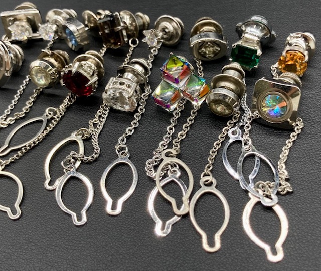 Yahoo!オークション - K803 ネクタイピン タイタック 大量まとめ 色石 ...