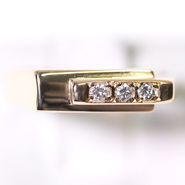 Yahoo!オークション - Y-100 K18 ダイヤモンド 0.07ct リング 11号強
