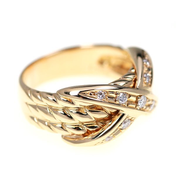 Yahoo!オークション - Z_184 K18 ダイヤモンド 0.17ct リング