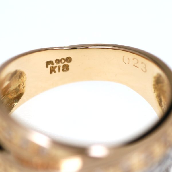 Yahoo!オークション - Z_246 K18/Pt900 0.23ct リング