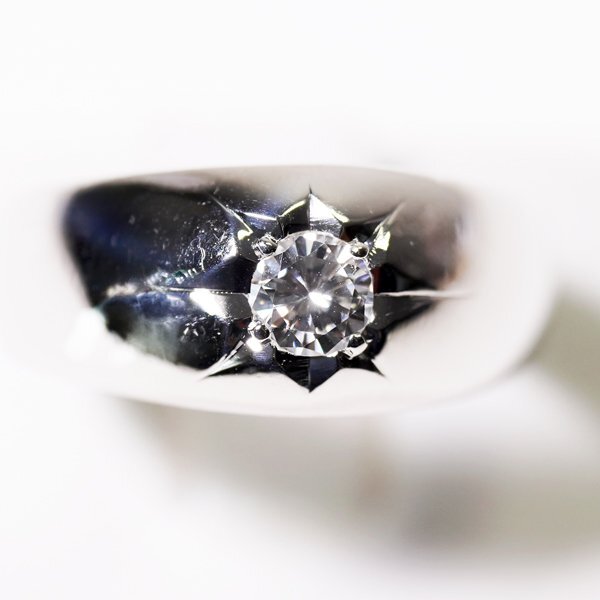 Yahoo!オークション - F-28 Pt900 ダイヤモンド0.25ct リング 16号 (1...