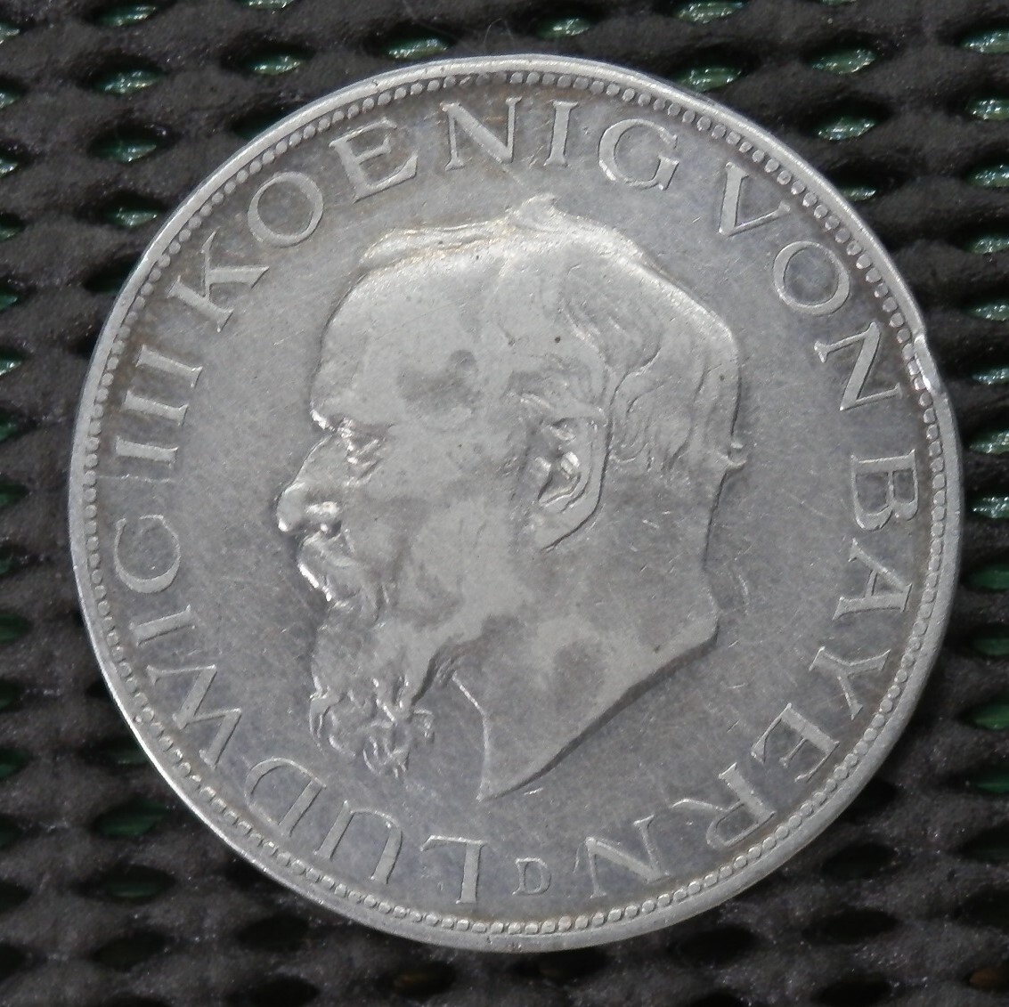 Yahoo!オークション - ドイツ バイエルン5マルク銀貨 1914年 27.67g 3...