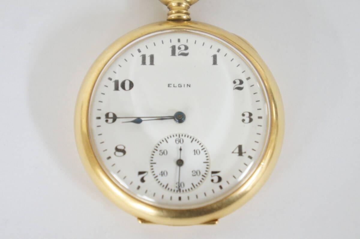 Yahoo!オークション - ④ ELGIN エルジン 18K スモセコ ホワイト文字盤 ...
