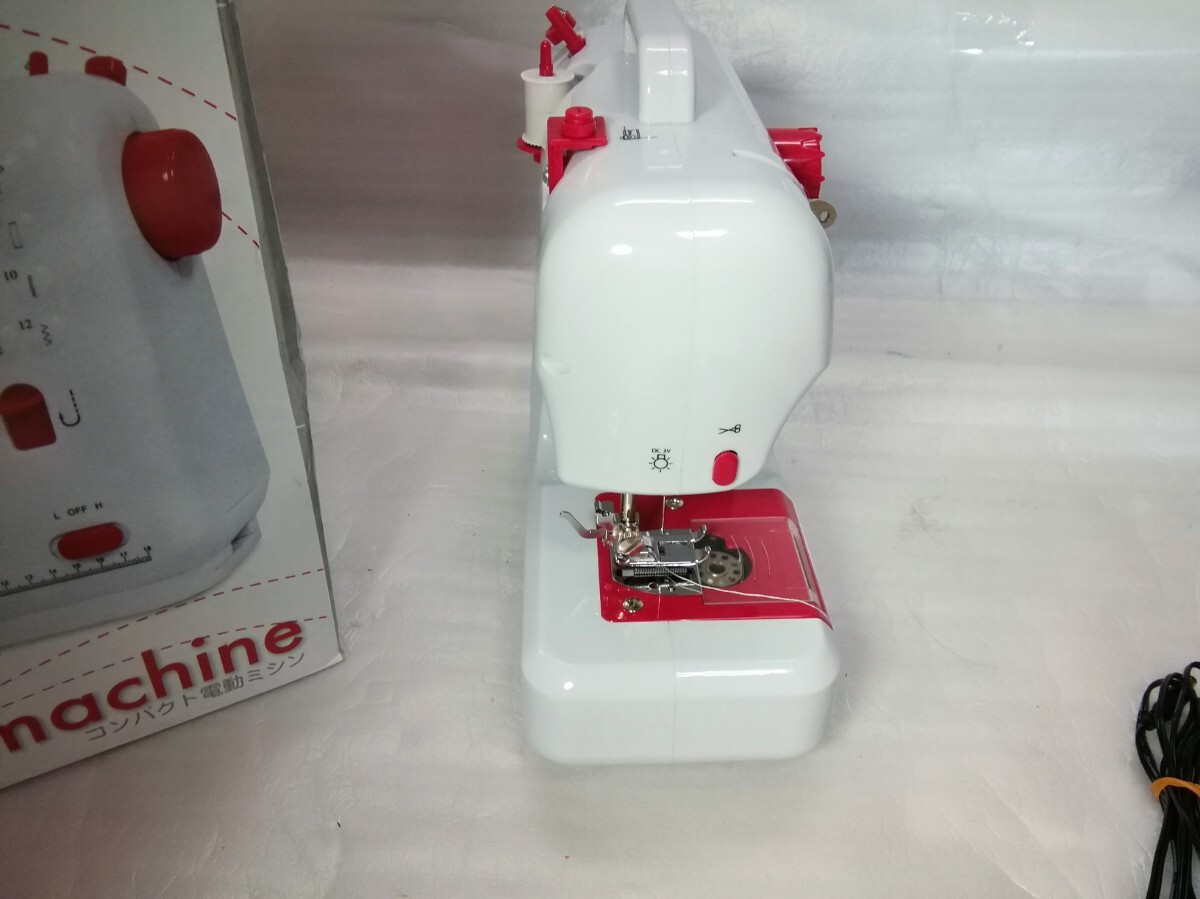 コンパクト 電動ミシン Sewing machine FHSM-505B ピンク 裁縫 縫製 卓上 フットペダル ライト 糸付 ミシン 針の上下のみ確認(本体)｜売買されたオークション情報 ...