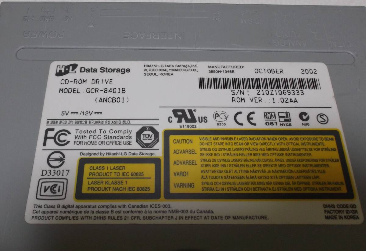 Yahoo!オークション - 中古品 Hitachi-LG Data Storage GCR-8401B ATAP...