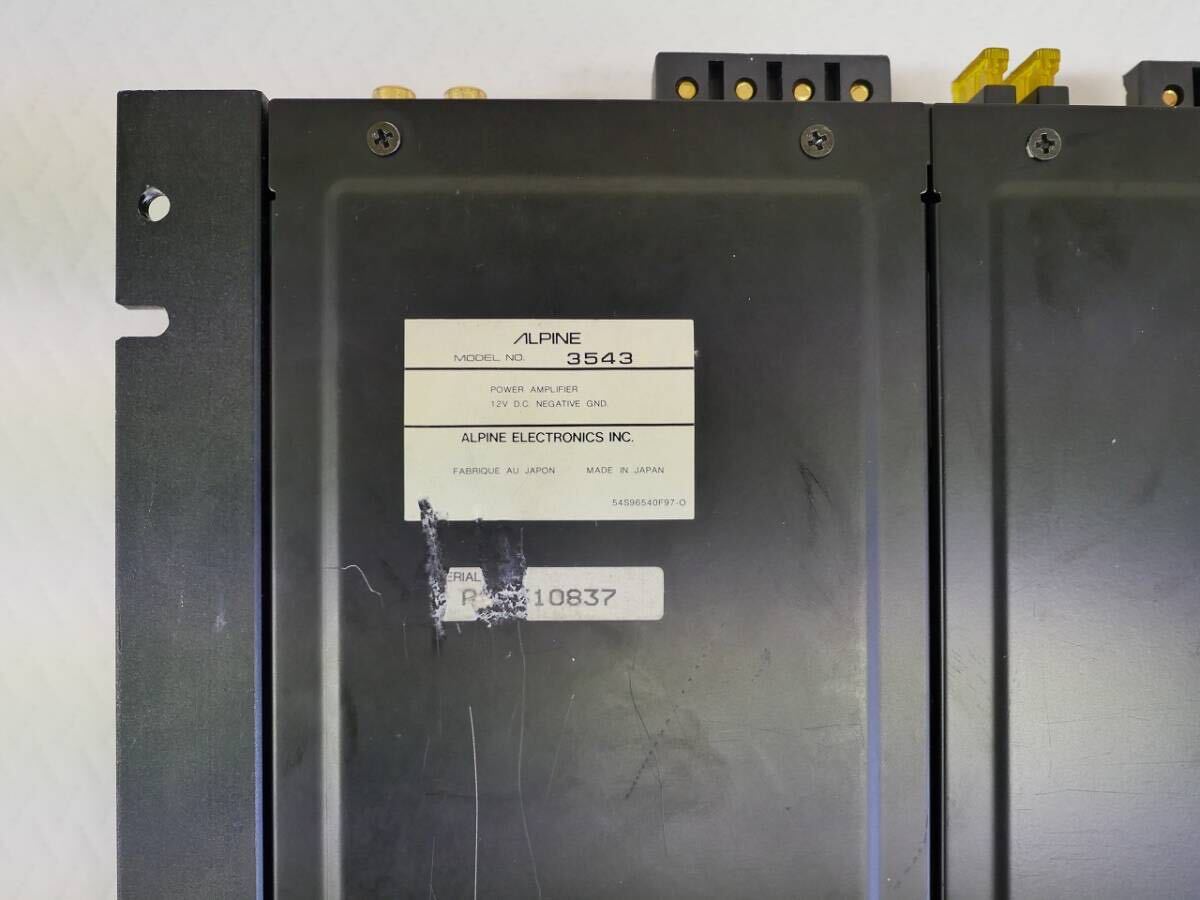 Yahoo!オークション - Alpine 3543 2ch 最大150w×2ch/300w×1ch 当時...
