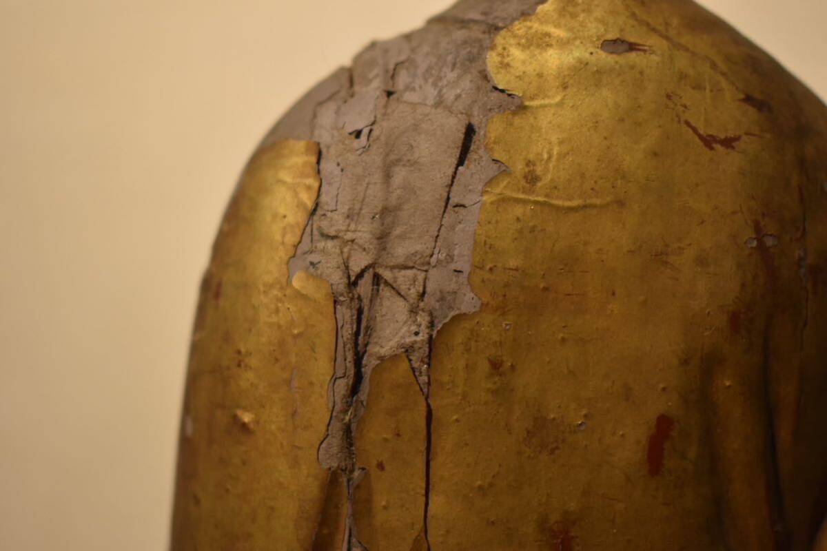 Yahoo!オークション - 【GE】M884【コレクター所蔵品】時代 木彫観音/...