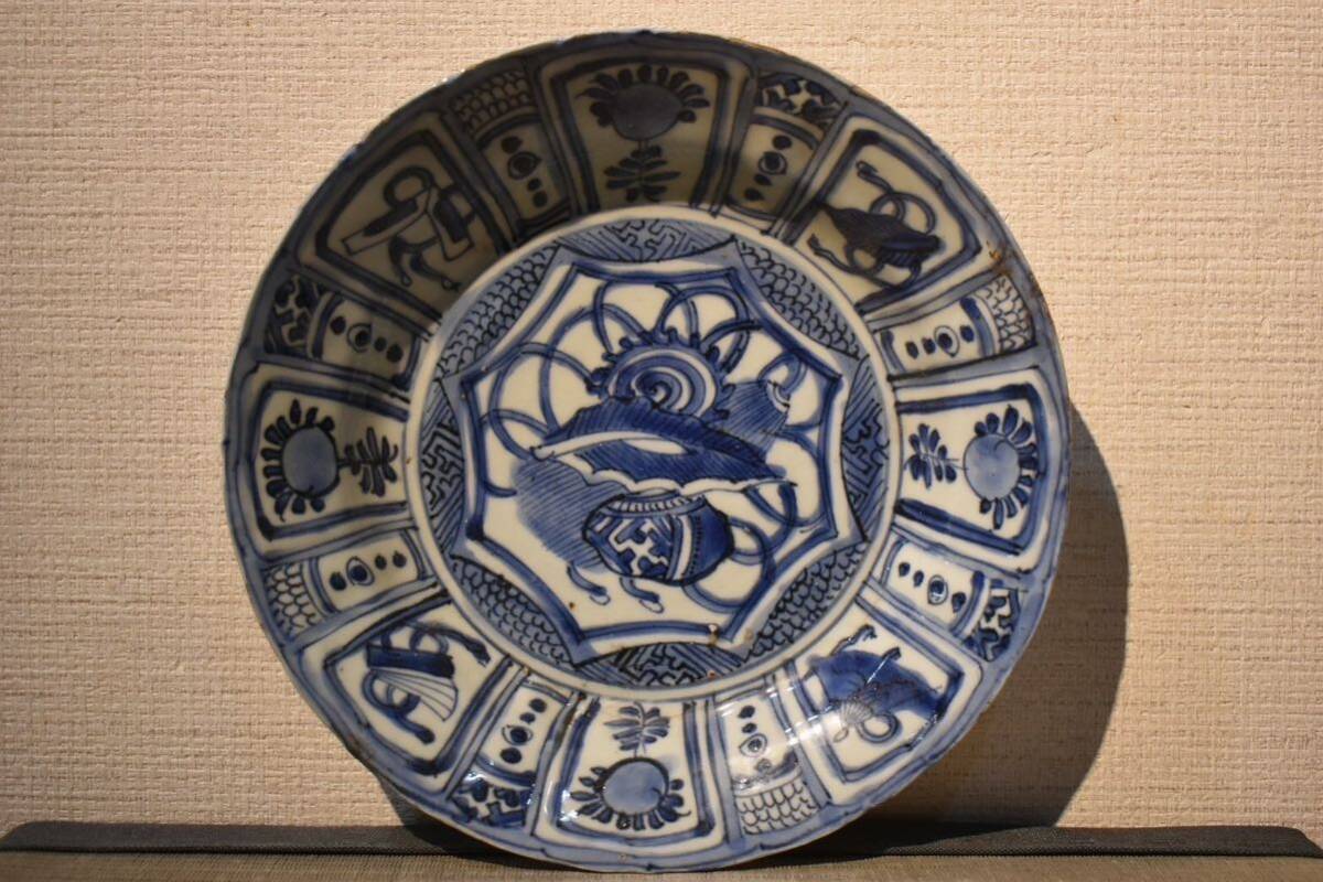 Yahoo!オークション - 【GE】Y1915【コレクター所蔵品】時代 古染付皿 ...