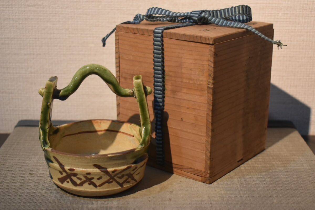 Yahoo!オークション - 【GE】E1025【コレクター所蔵品】時代 織部手桶...