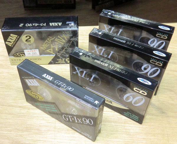 Yahoo!オークション - カセットテープ AXIA METAL PS-4X GT-1X90 maxel...