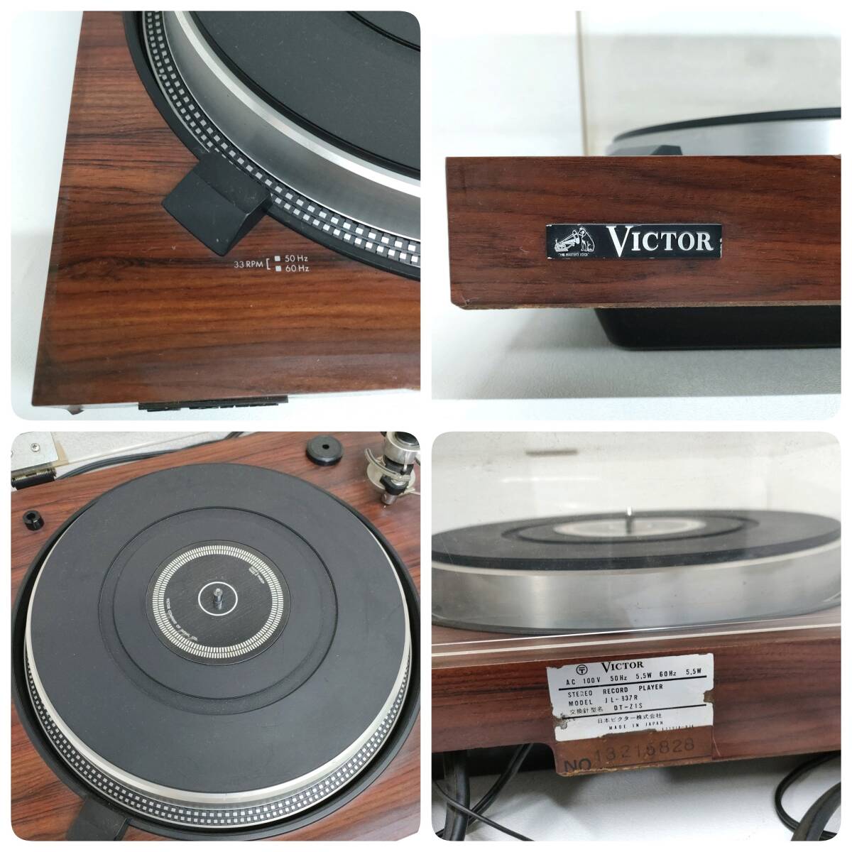 Yahoo!オークション - VICTOR ターンテーブル JL-B37R レコードプレー...