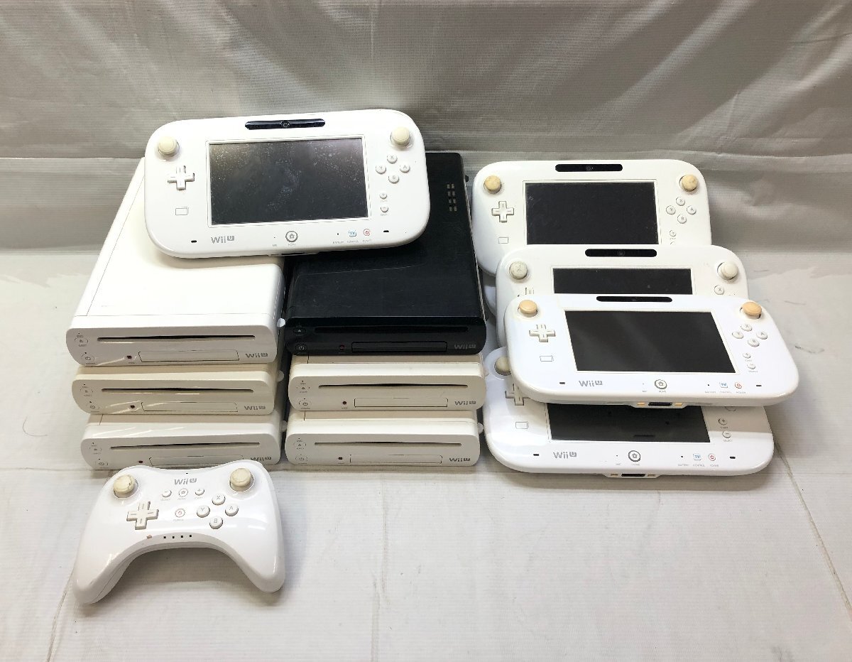 Yahoo!オークション - 1円～【ジャンク】WiiU 6台 ゲームパッド 7台 ゲ...
