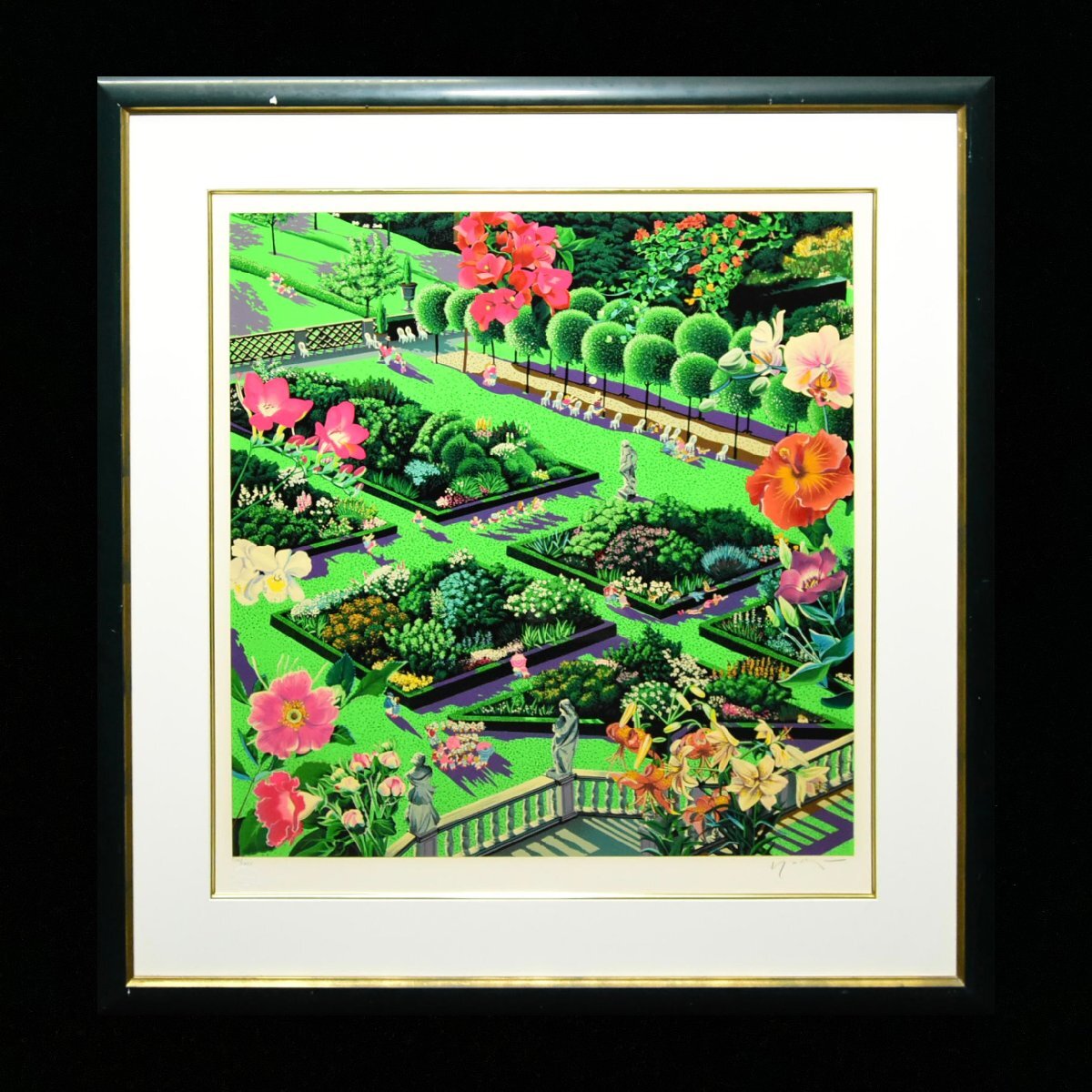 9-21000 ヒロ ヤマガタ スカルプチャーガーデン CIX/CXXV 版画 シルクスクリーン 直筆サイン 絵画 真作 緑和堂(シルクスクリーン)｜売買されたオークション情報、yahooの ...