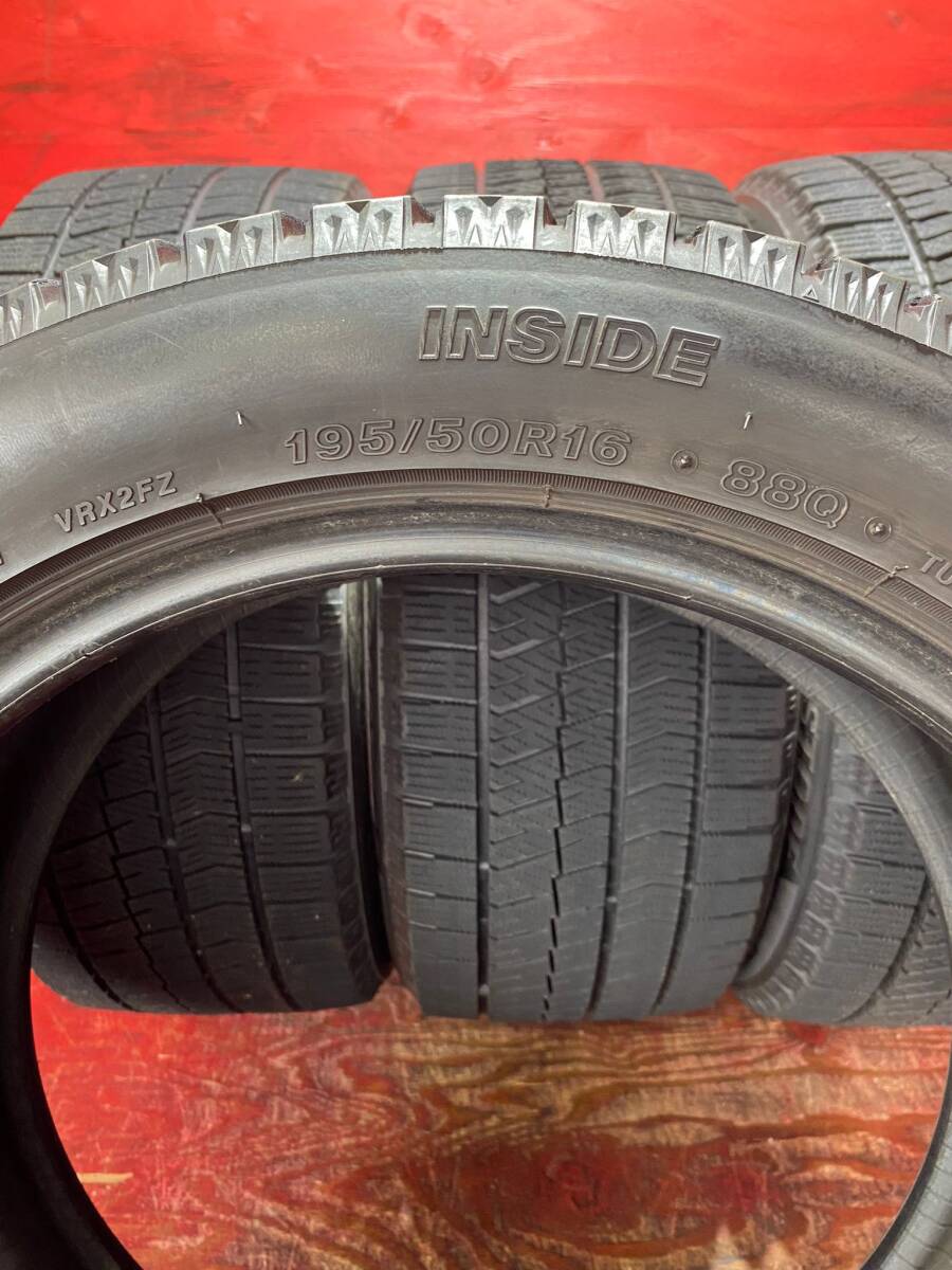 Yahoo!オークション - 195/50/R16 88Q BRIDGESTONE BLIZZAK VRX2 製造...