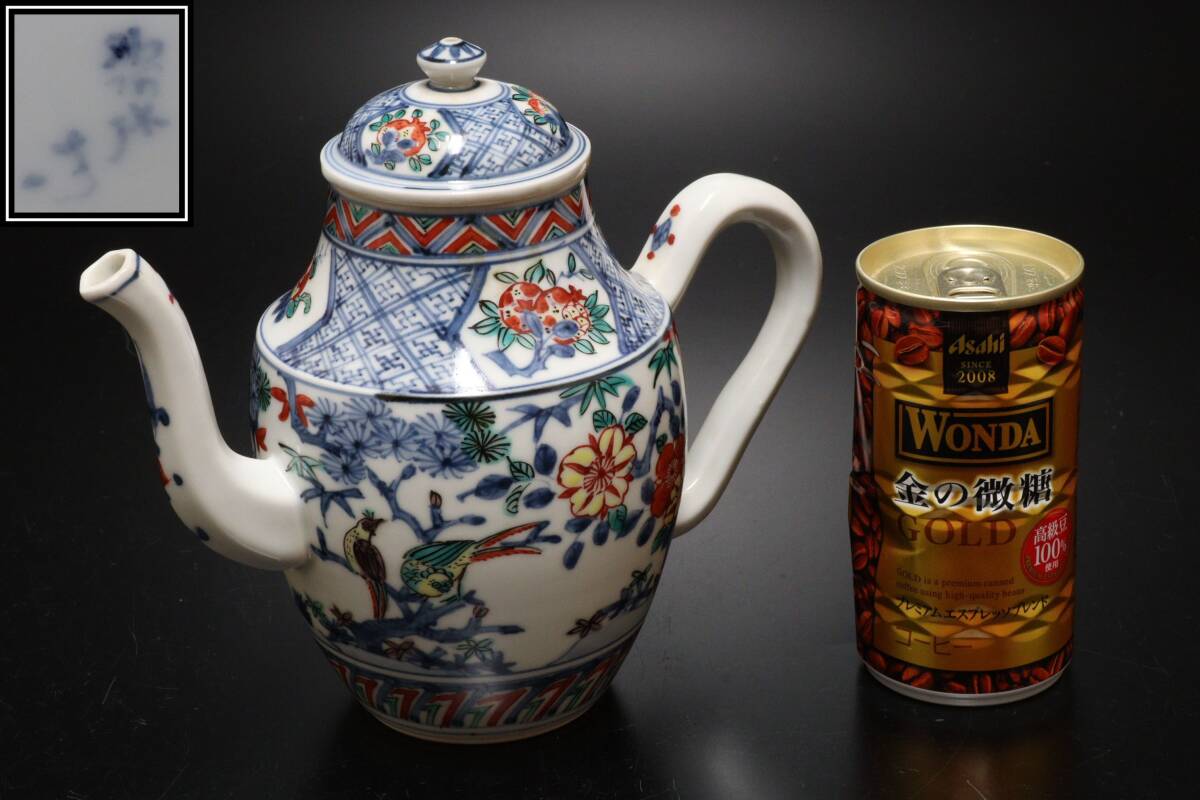 Yahoo!オークション - S163 煎茶道具 正阿弥造 色絵 花鳥文 水注