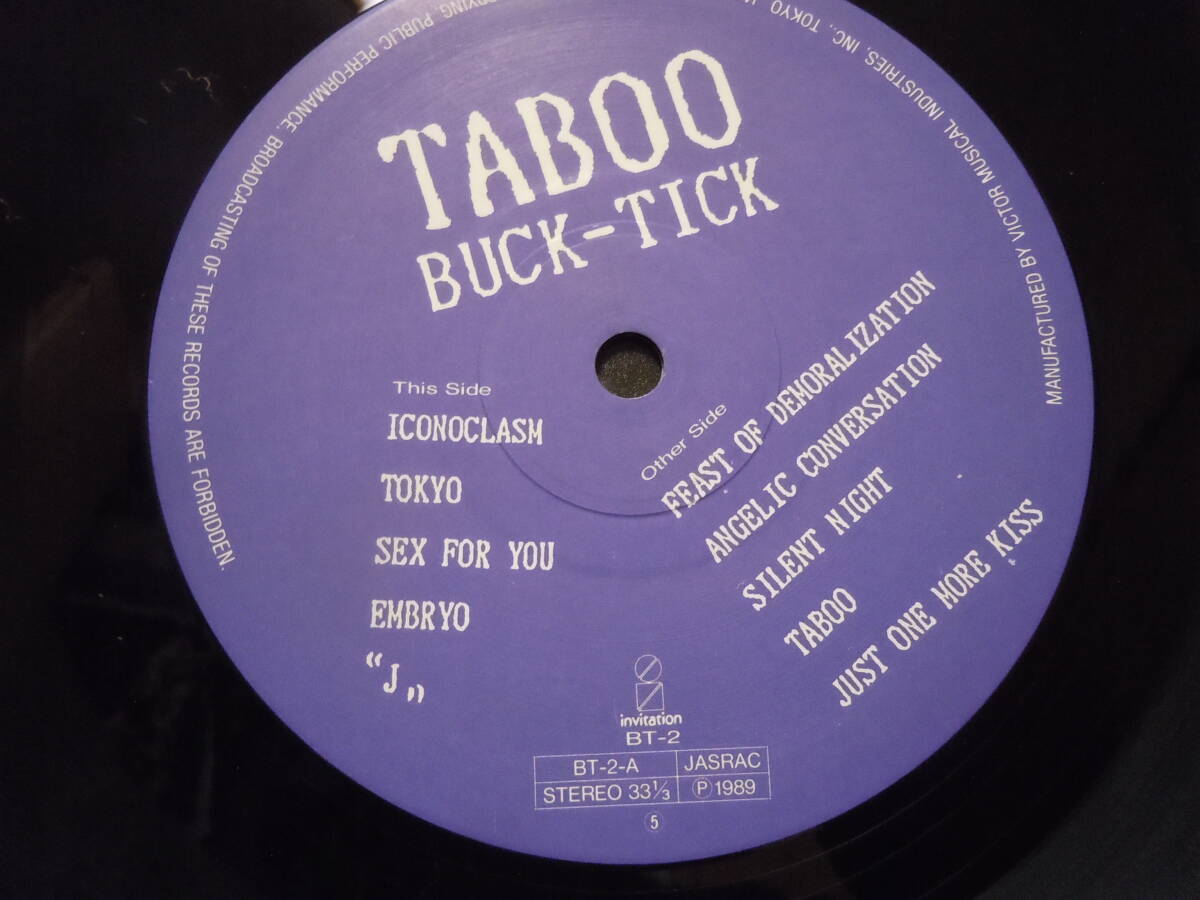 Yahoo!オークション - 『LP』BUCKーTICK TABOO TOK...