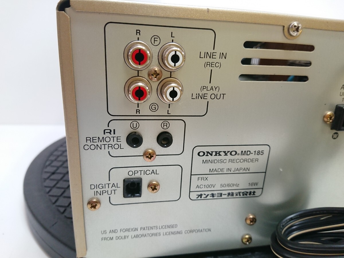 Yahoo!オークション - 管理1151 ONKYO オンキョー MD-185 ミニディスク...