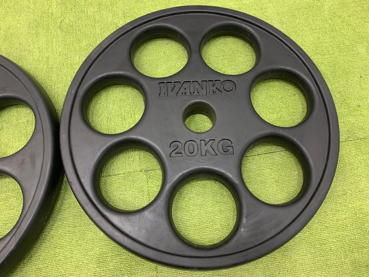 Yahoo!オークション - IVANKO イヴァンコ ラバープレート 20kg×2 総重...