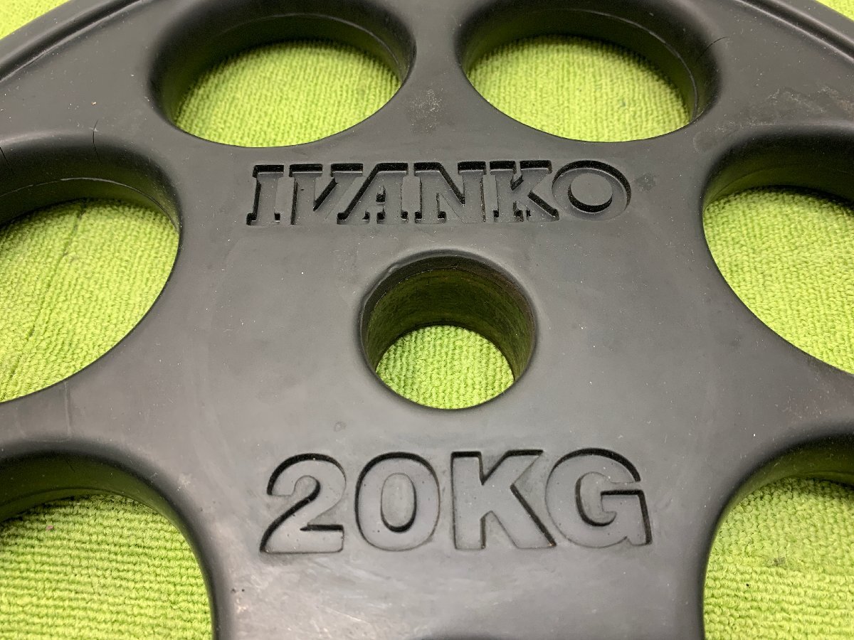 Yahoo!オークション - IVANKO イヴァンコ ラバープレート 20kg×2 総重...
