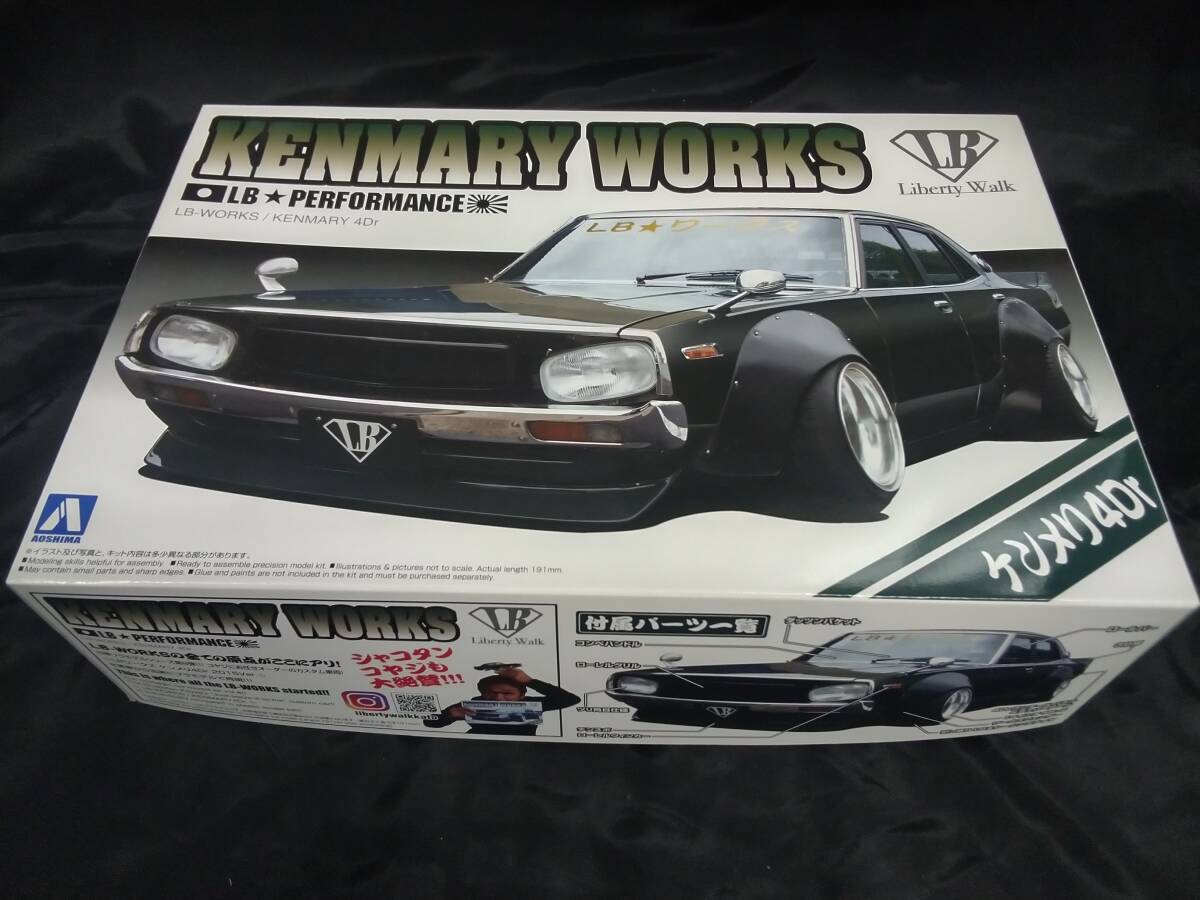 Yahoo!オークション - LBワークス ケンメリ4Dr 2015Ver 1/24 アオシマ