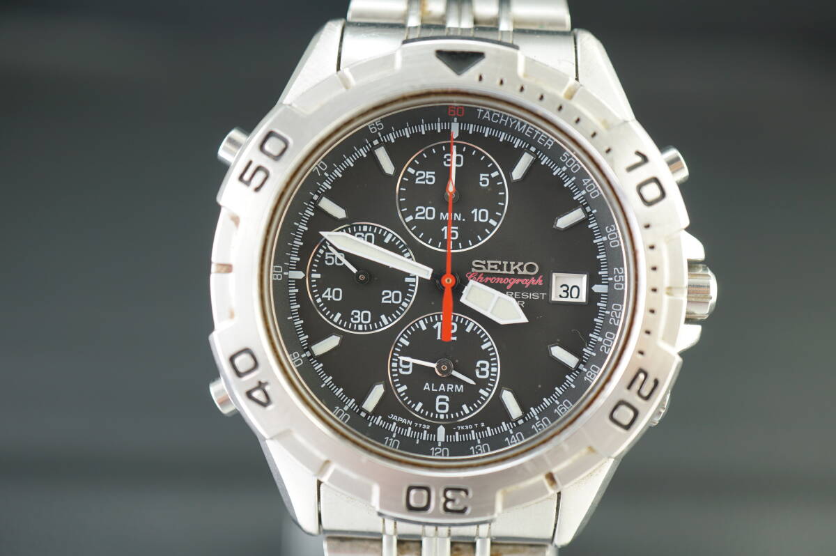 Yahoo!オークション - 【B8/20-Y A89】 SEIKO/セイコー クロノグラフ ...