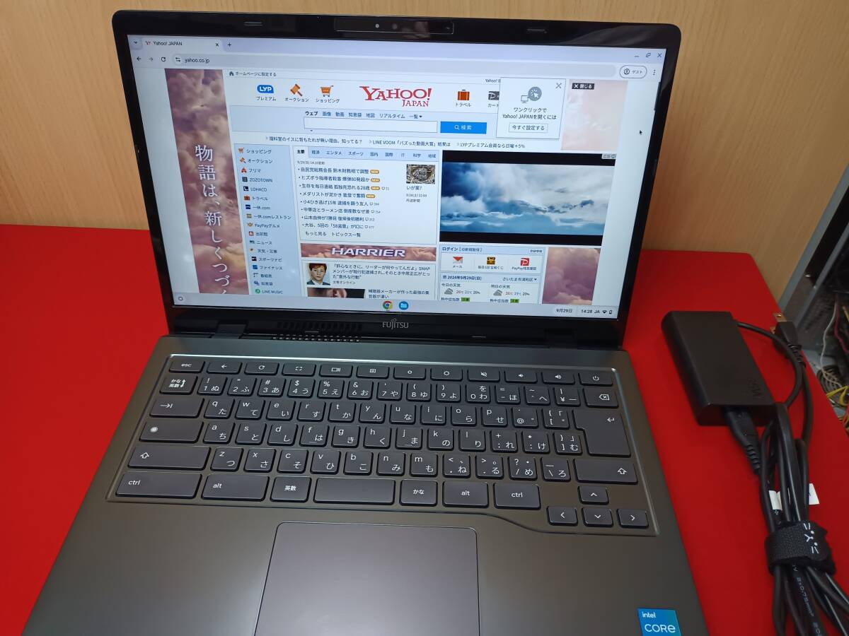 Yahoo!オークション - FUJITSU 富士通 FMV Chromebook 14 FCB143FB ク...