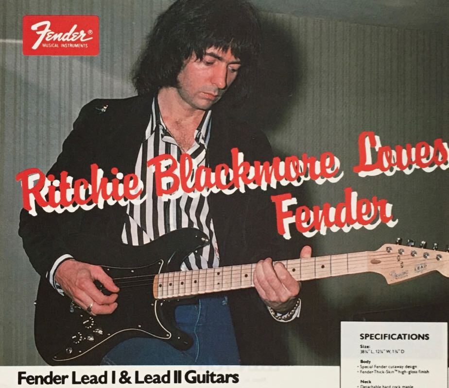 Yahoo!オークション - リッチー・ブラックモア フェンダー ギター広告 ...