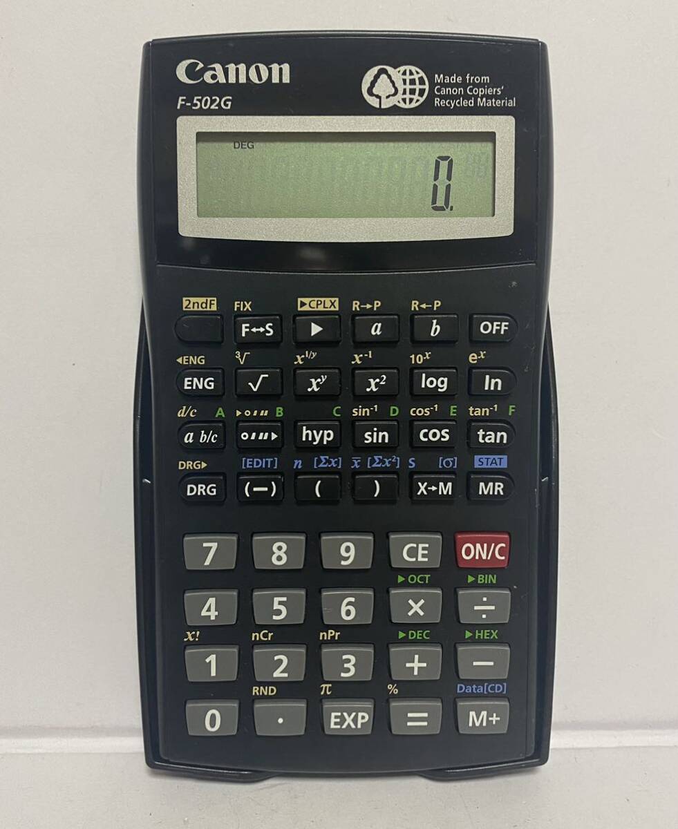 Yahoo!オークション - キヤノン 関数電卓 F-502G 動作確認済み 計算機