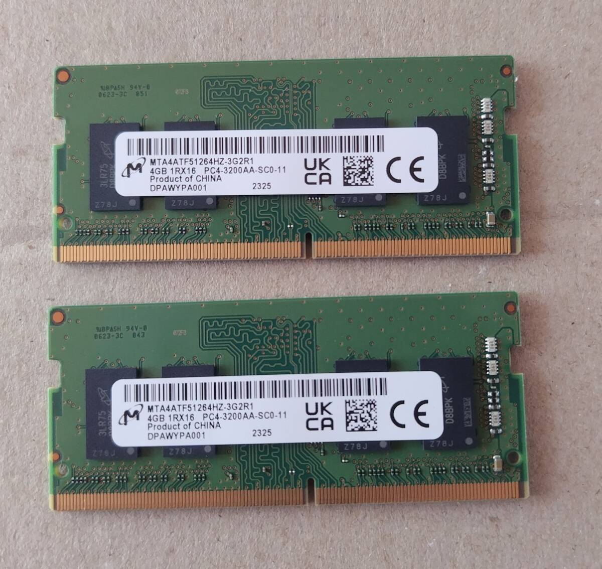 Yahoo!オークション - 31Micron MTA4ATF51264HZ DDR4-3200 PC4-25600 4...