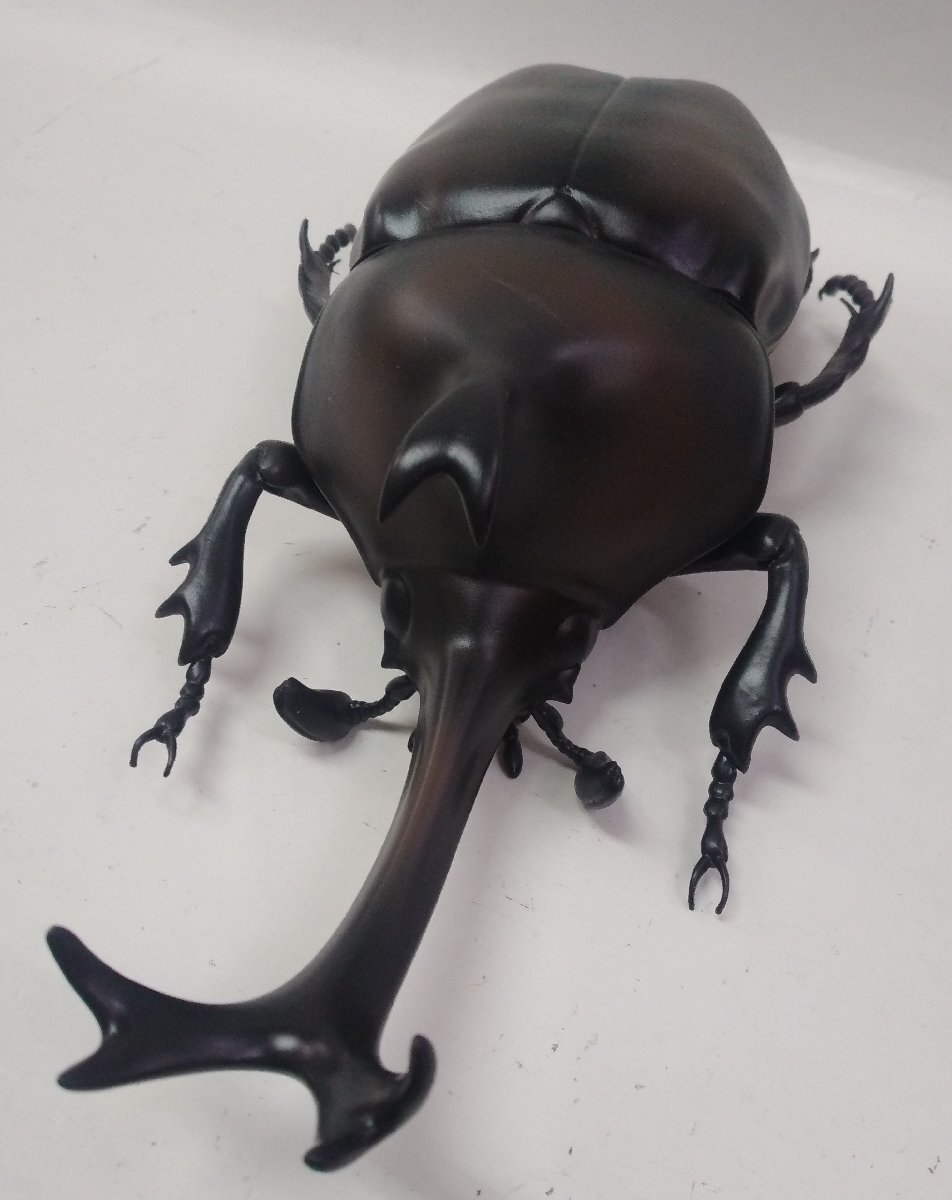 リード リアンキューラボ カブトムシ ver.2 黒 MEGA メガ フィギュア コガネムシ科 昆虫 プラスチック製 全長約32cm｜代購幫