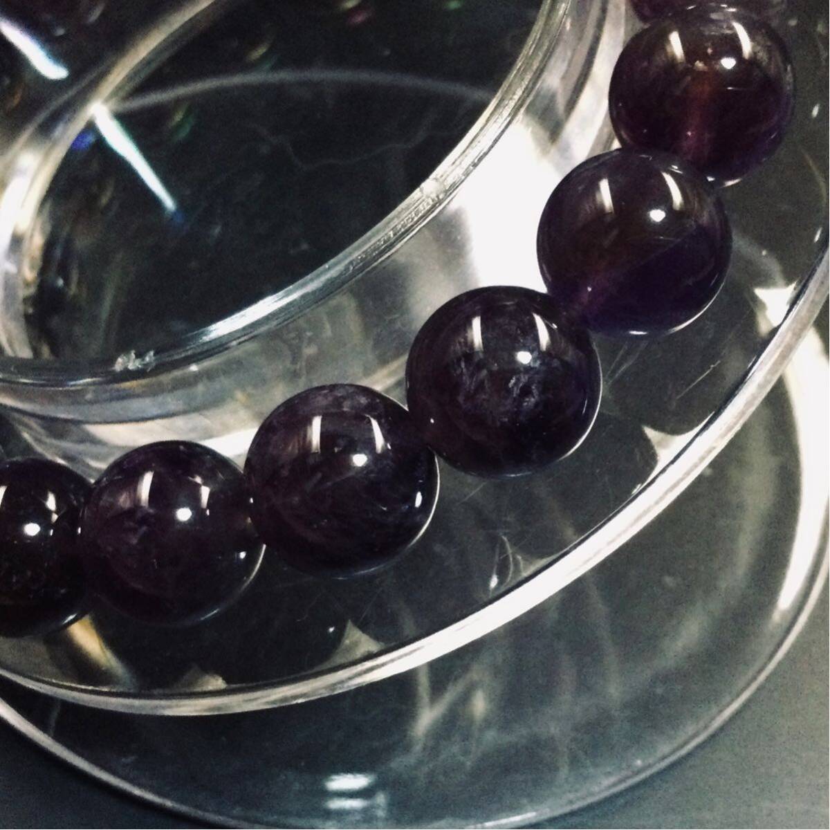 Yahoo!オークション - アメジスト 約1cm(±0.3)mm玉／内径約15cm管理番...