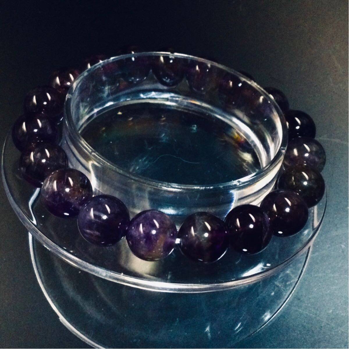 Yahoo!オークション - アメジスト 約1cm(±0.3)mm玉／内径約15cm管理番...