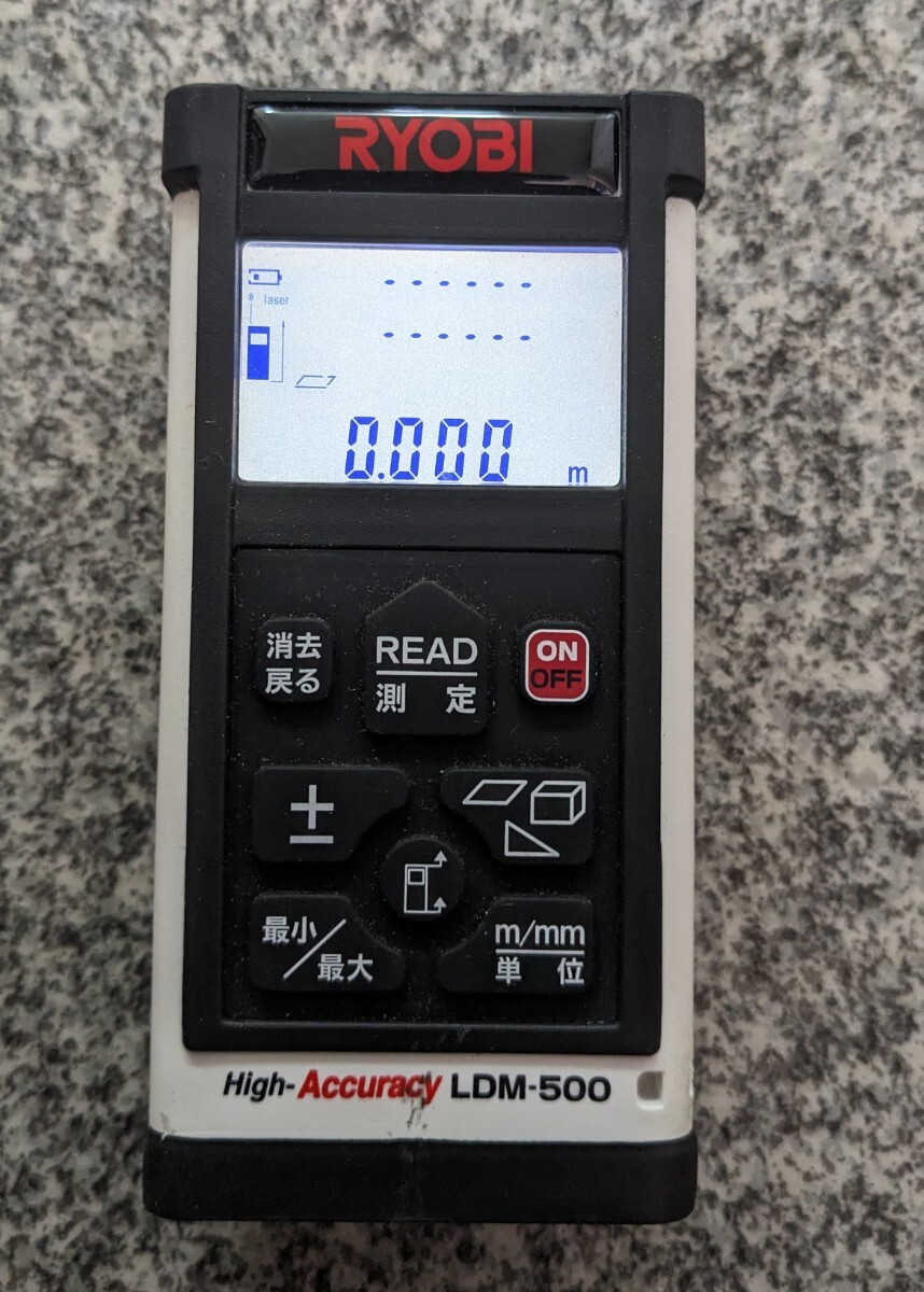 Yahoo!オークション - RYOBI リョービ レーザー距離計 LDM-500 中古品 ...