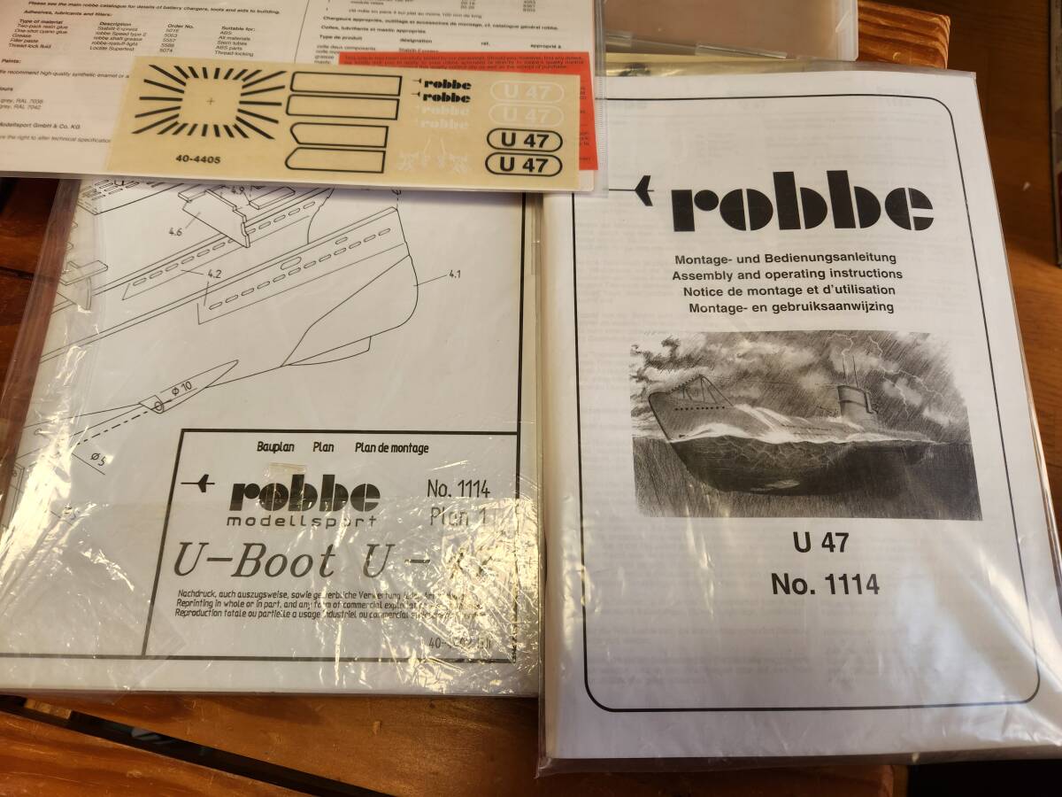 Yahoo!オークション - ドイツ ロべ ROBBE ラジコン潜水艦U47 組立キッ...