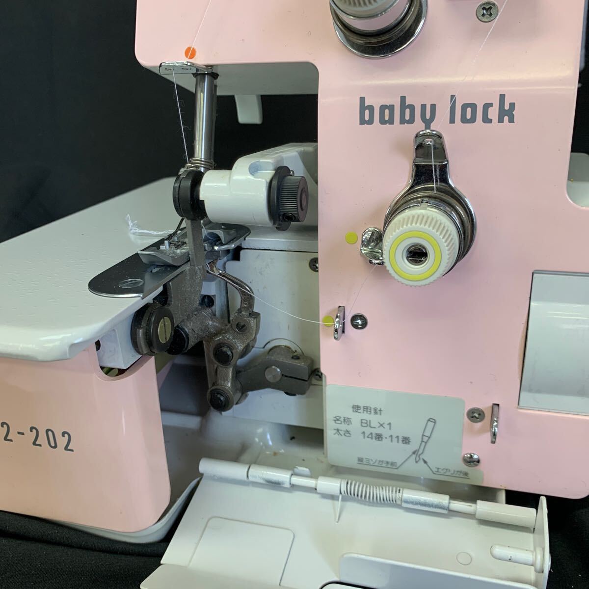 JUKI babylock BL2-202 ピンク ジューキ ベビーロック ロックミシン 元箱 フットペダル 糸 付き 通電確認済み ハンドクラフト 手工芸 2(ジューキ)｜売買された ...