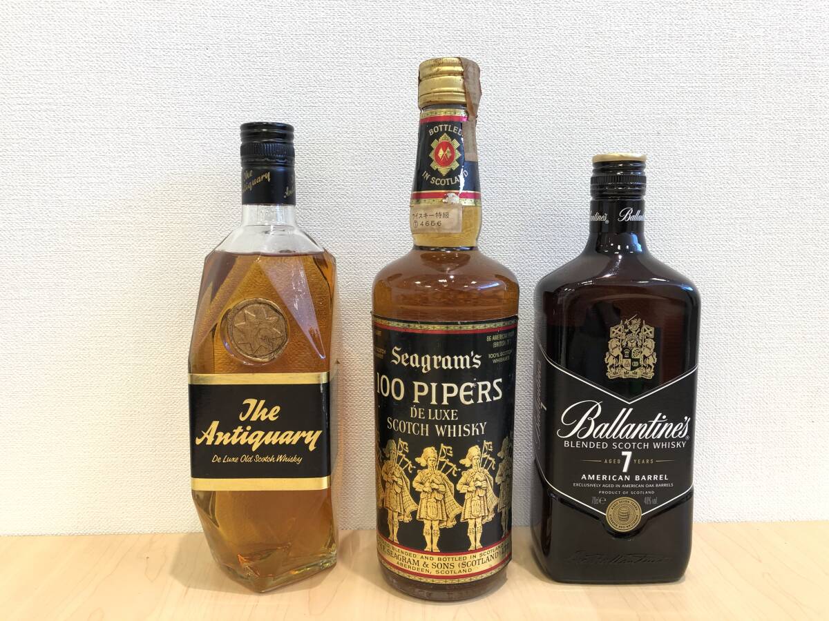 Yahoo!オークション - 《7891》未開栓 古酒 スコッチウイスキー 3本セ...