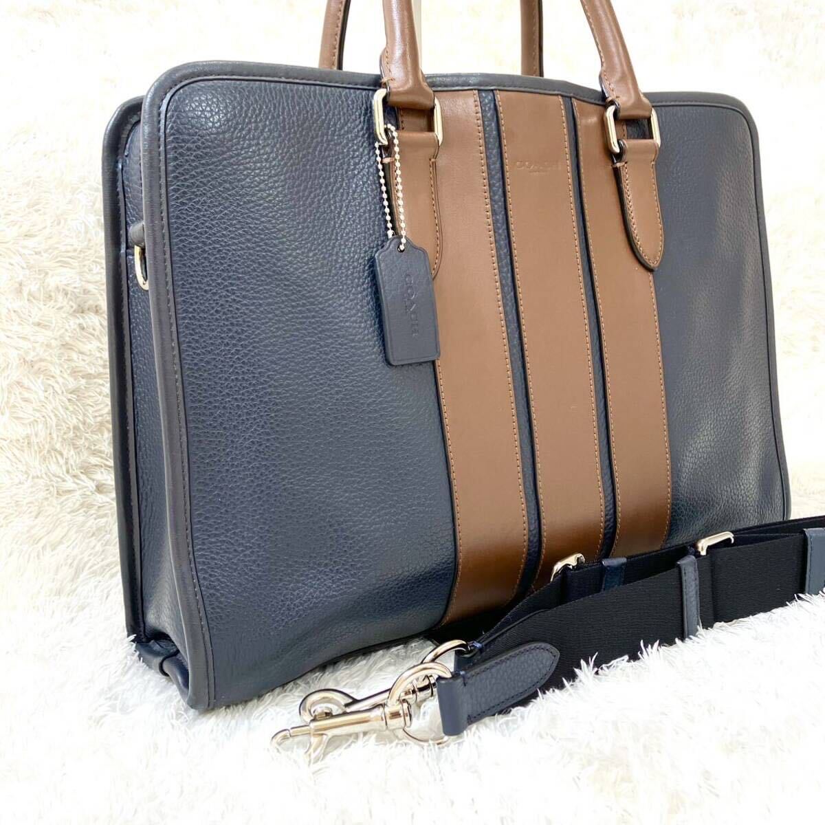 Yahoo!オークション - 使いやすさ オシャレ COACH コーチ ビジネスバッ...