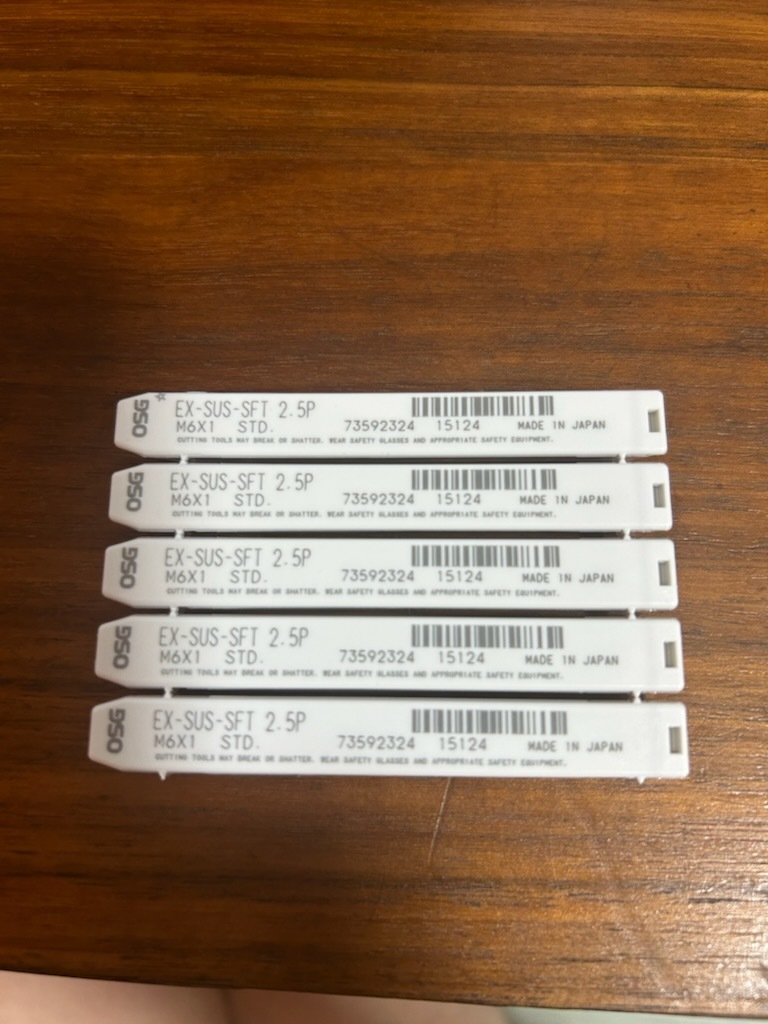 Yahoo!オークション - 新品 OSG EX-SUS-SFT M6×1.0 5本 スパイラルタ...